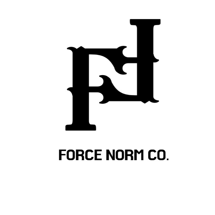 White Pastel Logo Force Norm Co. Logo Template | PosterMyWall