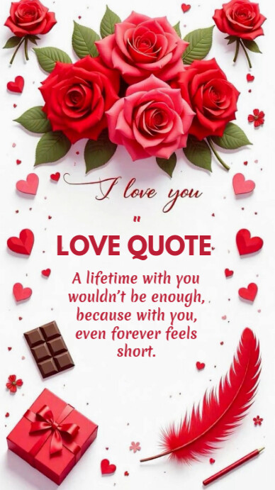 White Pastel Love Quote Whatsapp Status Template | PosterMyWall