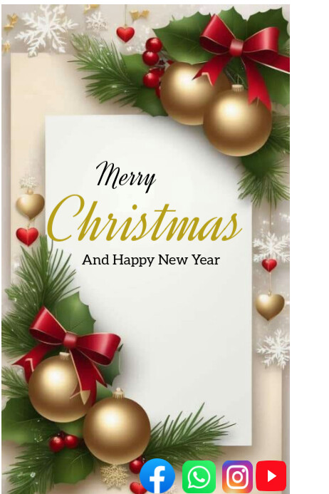 Copy of White Pastel Merry Christmas Poster | PosterMyWall
