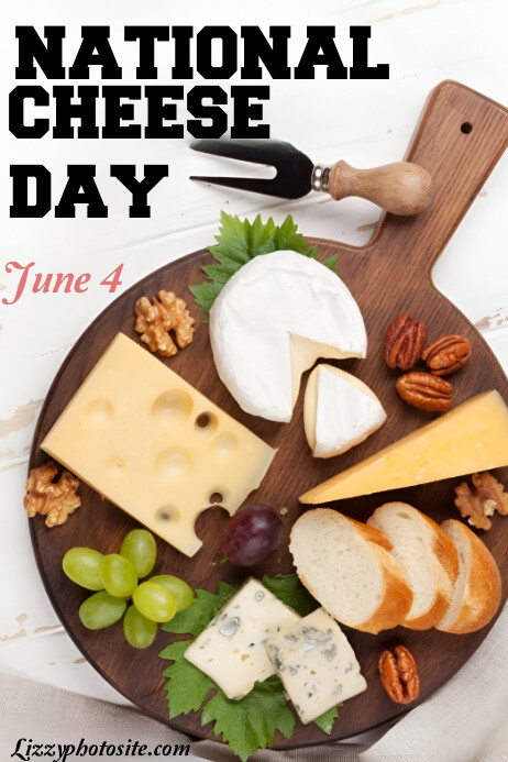 White Pastel National Cheese Day Poster Template | PosterMyWall