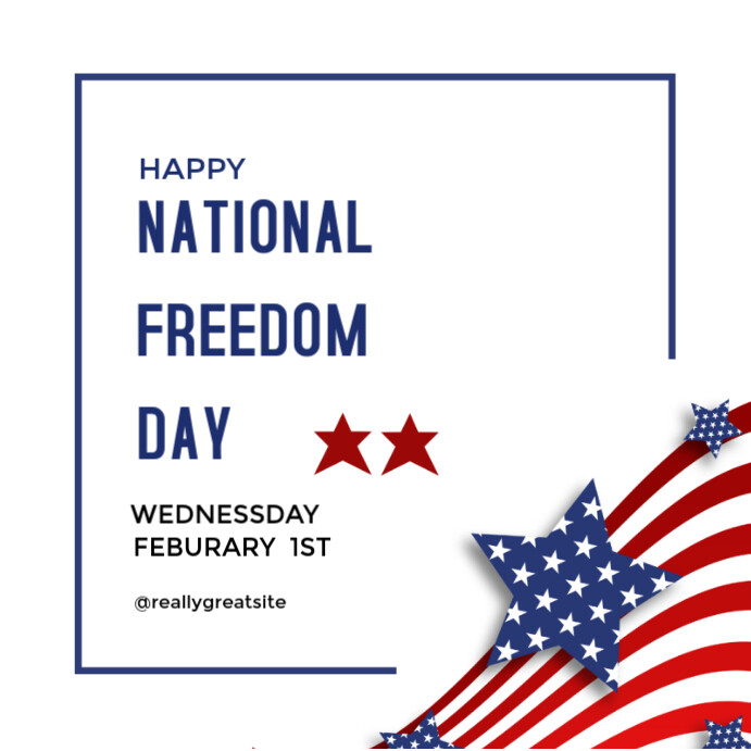 White Pastel National Freedom Day Instagram Post Instagram Post ...