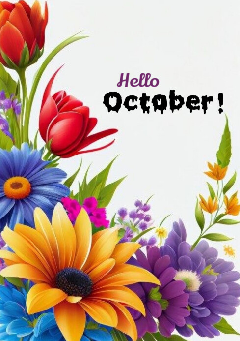 Copy of White Pastel October A4 | PosterMyWall