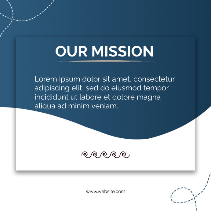 White Pastel Our Mission And Vision Customisa Template | PosterMyWall