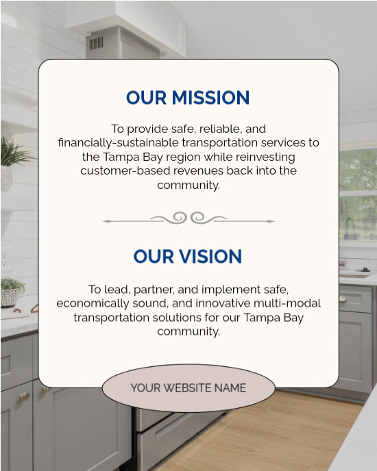 White Pastel Our Mission And Vision Instagram Portrait Template ...
