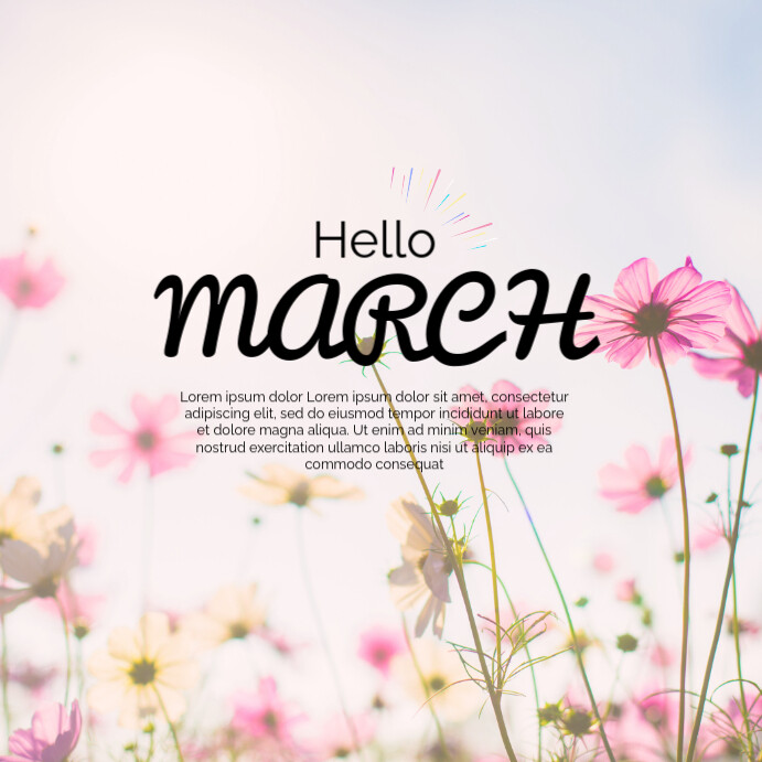 Copy of White Pastel Pink Flora Instagram Post | PosterMyWall