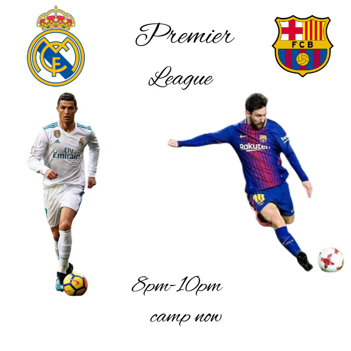 White Pastel Premier League Instagram Post Template | PosterMyWall