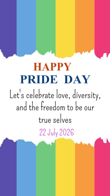 White Pastel Pride Month Instagram Story Modelo | PosterMyWall