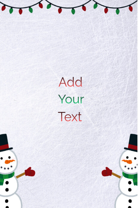 White Pastel Red And White Illustrative Christmas Background Poster ...