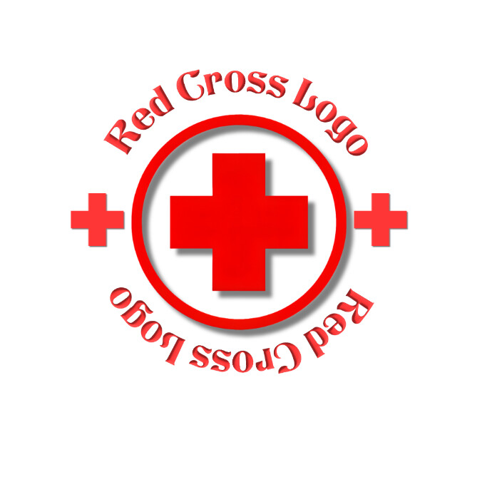 White Pastel Red Cross Logo Template | PosterMyWall