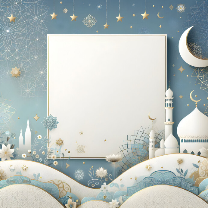 Copy of White Pastel Sallah Eid Mubarak Template Inst | PosterMyWall