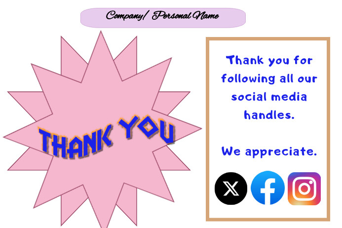 White Pastel Social Media Handles Poster Template | PosterMyWall