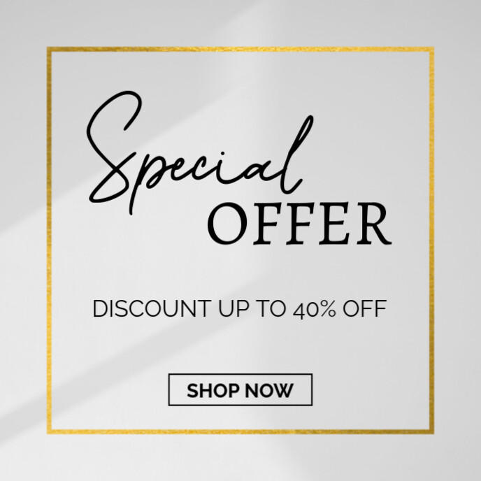 Copy of White Pastel Special Offers Sale Album Cover | PosterMyWall