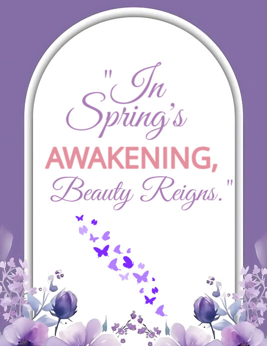 Copy of White Pastel Spring Flyer (us Letter) | PosterMyWall