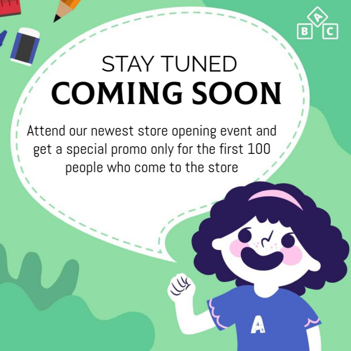 White Pastel Stay Tuned Coming Soon Instagram Post Template | PosterMyWall