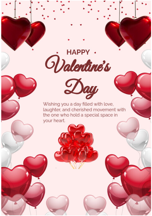 Copy of White Pastel Valentine Day A4 | PosterMyWall
