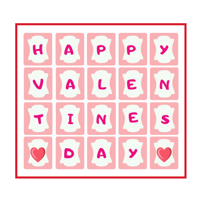 White Pastel Valentine Instagram Post Template | PosterMyWall