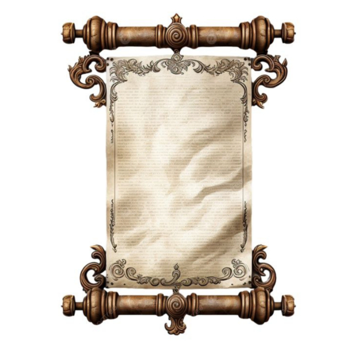 White Pastel Vintage Ornament Scroll Frame Instagram Post Template ...