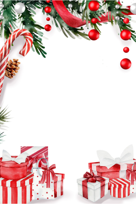 Copy of White Pastel Vintage Red White Elegant Merry Christmas Poster ...