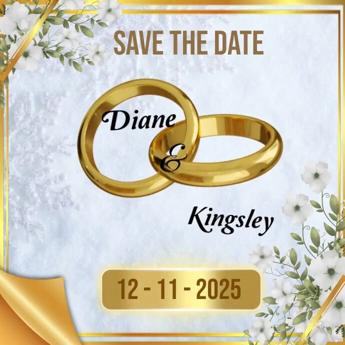 Modèle White Pastel Wedding Card Template Instagram | PosterMyWall