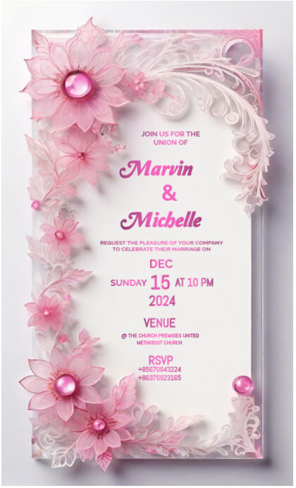 White Pastel Wedding Invitations Frame / Card Us Legal Template ...