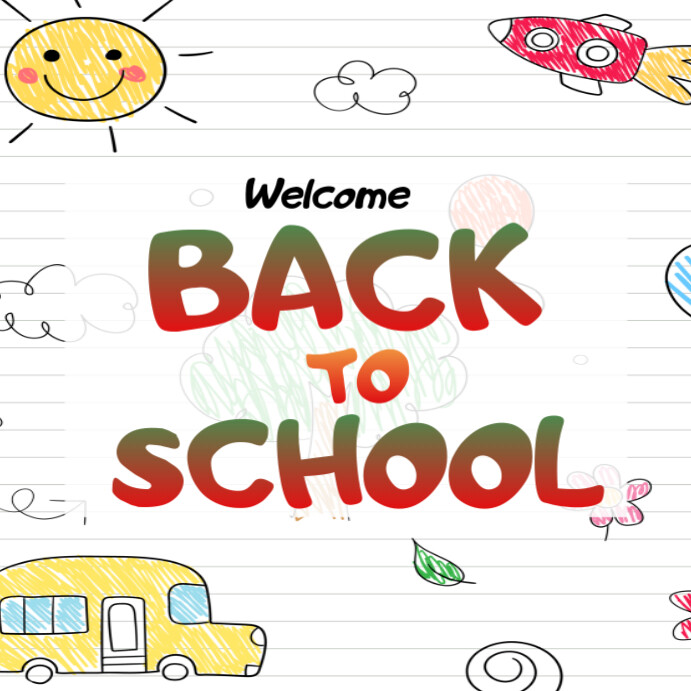 Copy of White Pastel Welcome Back To School Instagram Post | PosterMyWall
