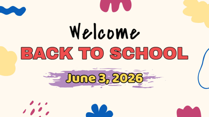 White Pastel Welcome Back To School Templates Presentation (16:9 ...