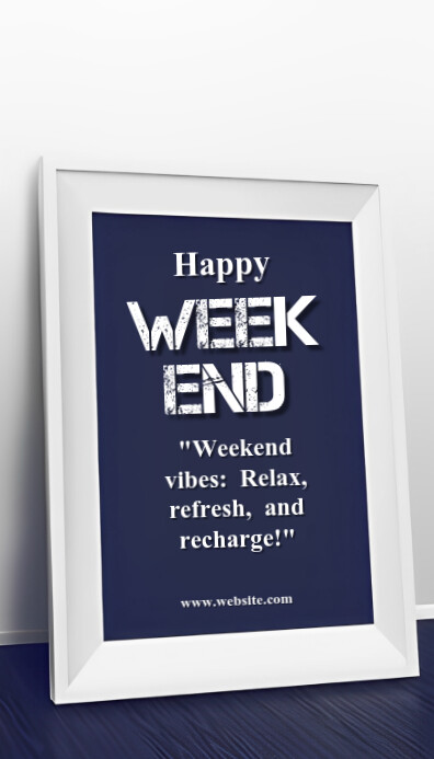 Copy of White Pastel White Background Joyful Happy Weekend Business ...
