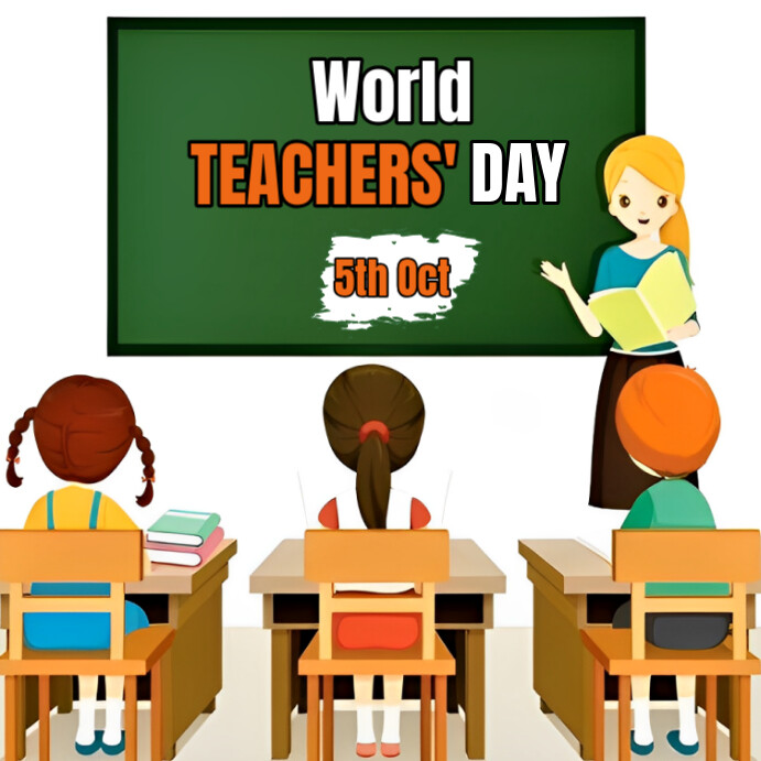 Copy of White Pastel World Teachers' Day Instagram Post | PosterMyWall