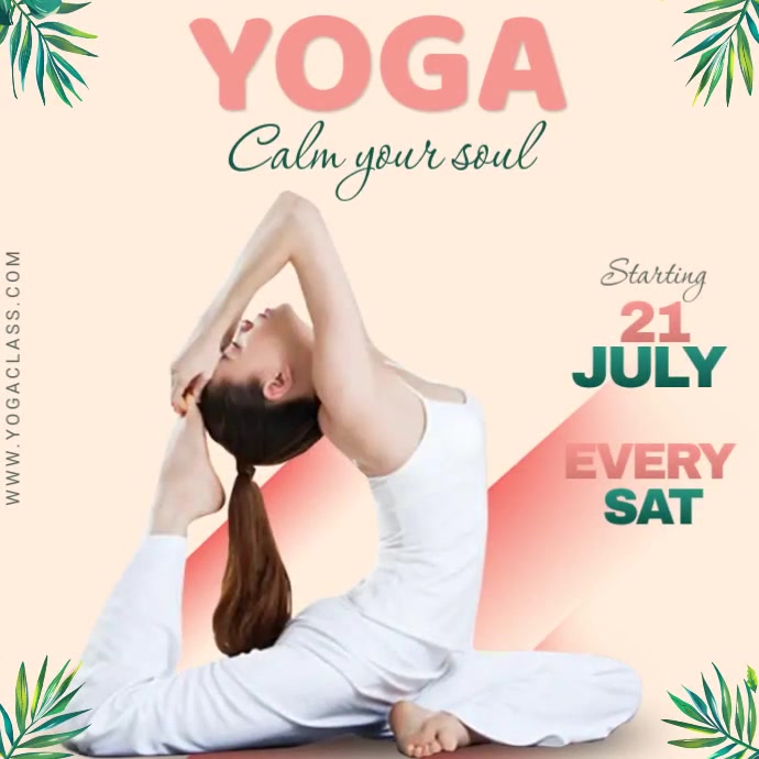 Copy of White Pastel Yoga Instagram Post | PosterMyWall