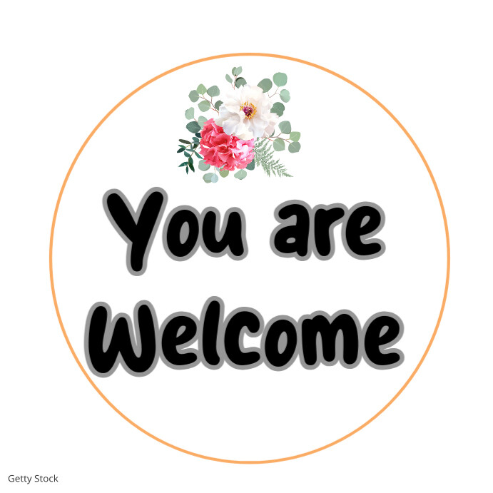 White Pastel You Are Welcome Instagram Post Template | PosterMyWall