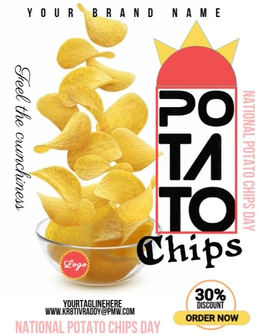 Copy of White Potato Chips Day Flyer (us Letter) | PosterMyWall
