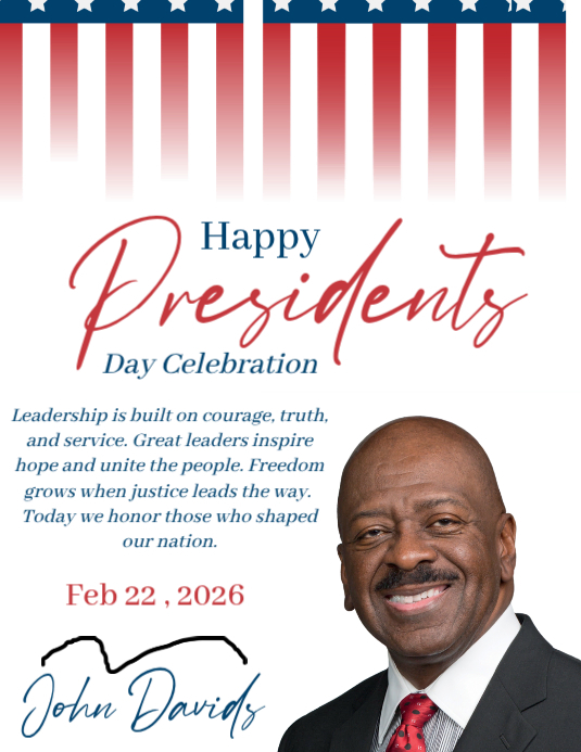 Modèle White Presidents Day Celebration Flyer | PosterMyWall