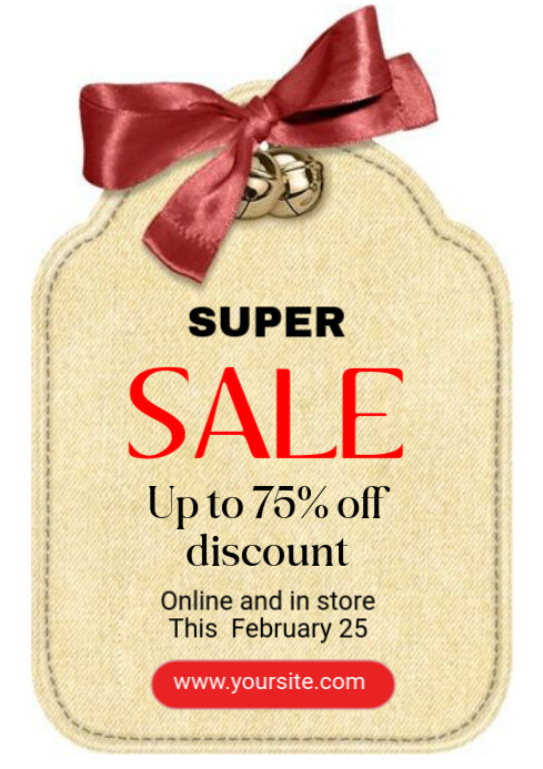 Copy of White Price Tag A4 | PosterMyWall