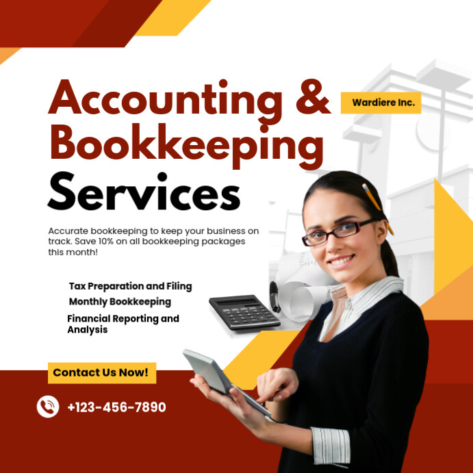 White Profesional Accounting And Bookkeeping Services Pos Instagram ...