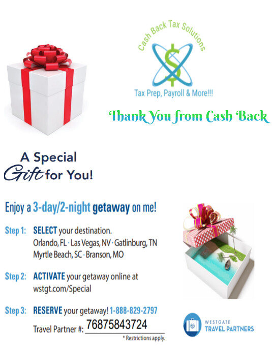 Copy of White Professional A Gift For You Flyer (us Letter) | PosterMyWall