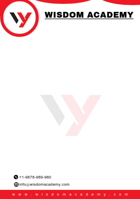 Copy of White Professional A4 Logo Letter Watermark A4 | PosterMyWall