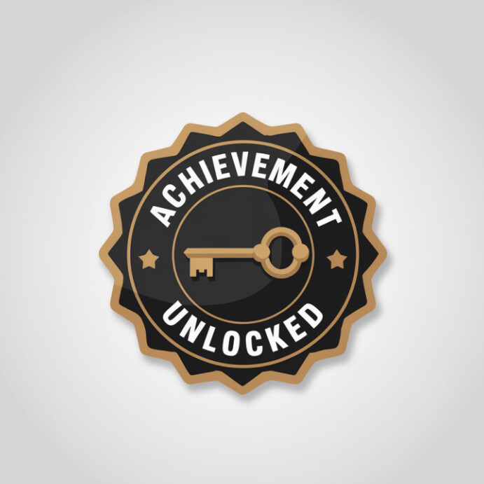 White Professional Achievement Badge Instagram Post Template | PosterMyWall