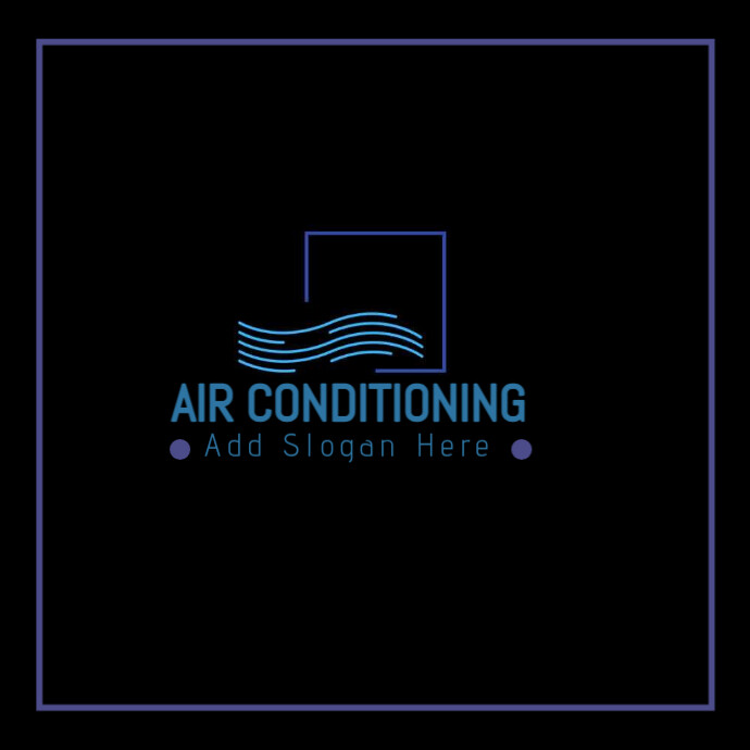 White Professional Air Conditioning Logo, Air Conditioning Logo, Air ...