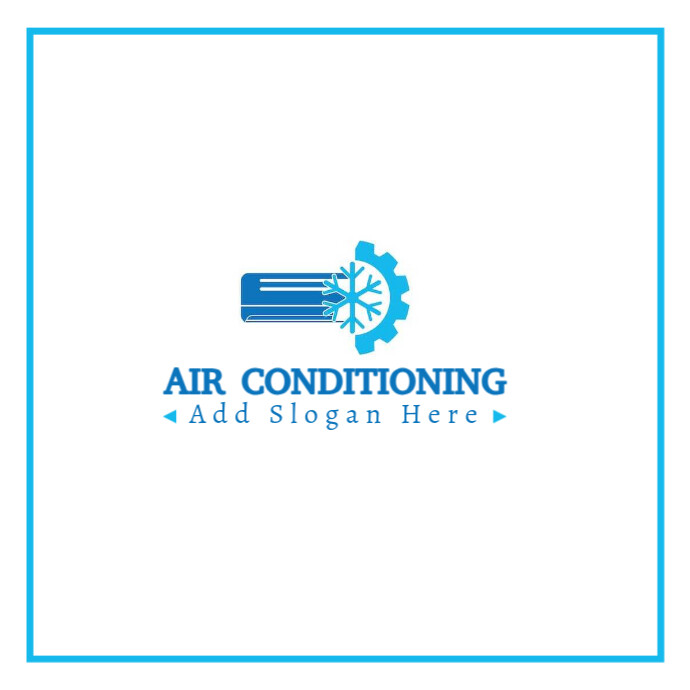 White Professional Air Conditioning Logo, Air Conditioning Logo, Smart ...