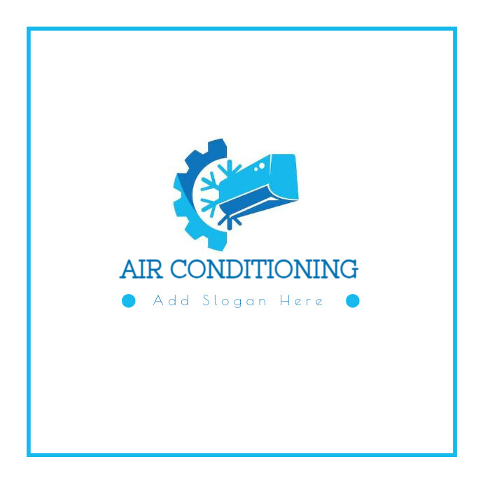 White Professional Air Conditioning Logo, Air Conditioning Logo, Smart ...