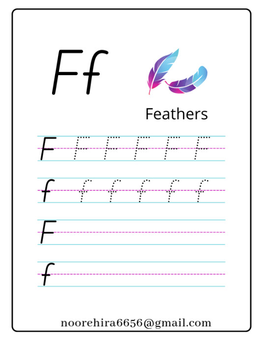 White Professional Alphabet Tracing Practice Book Flyer (us Letter ...