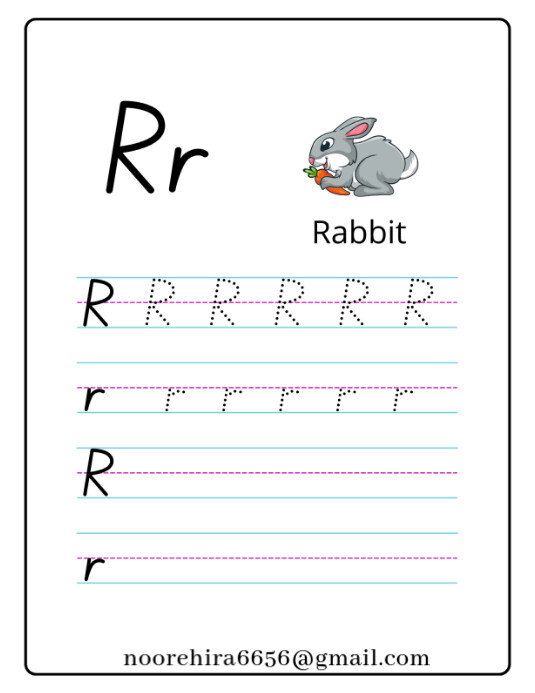 White Professional Alphabet Tracing Worksheets For Kids Flyer (us ...