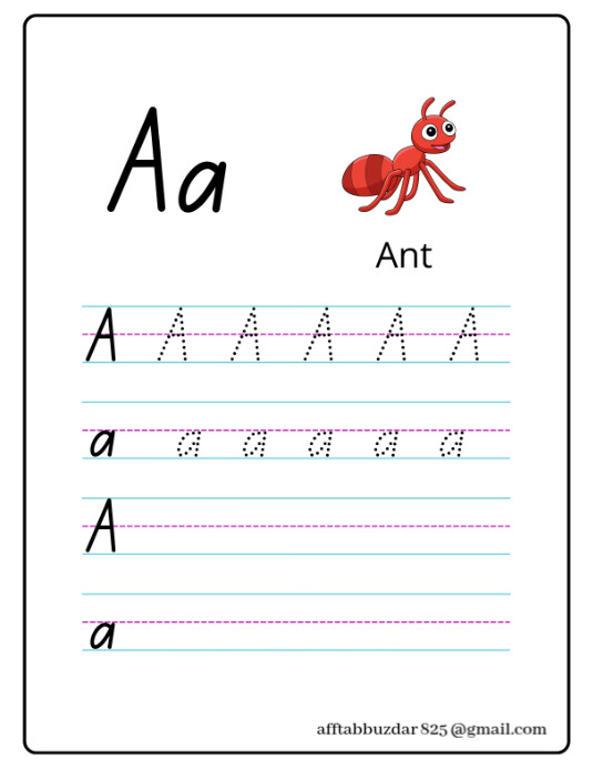 White Professional Alphabet Tracing Worksheets For Kindergarten Flyer ...