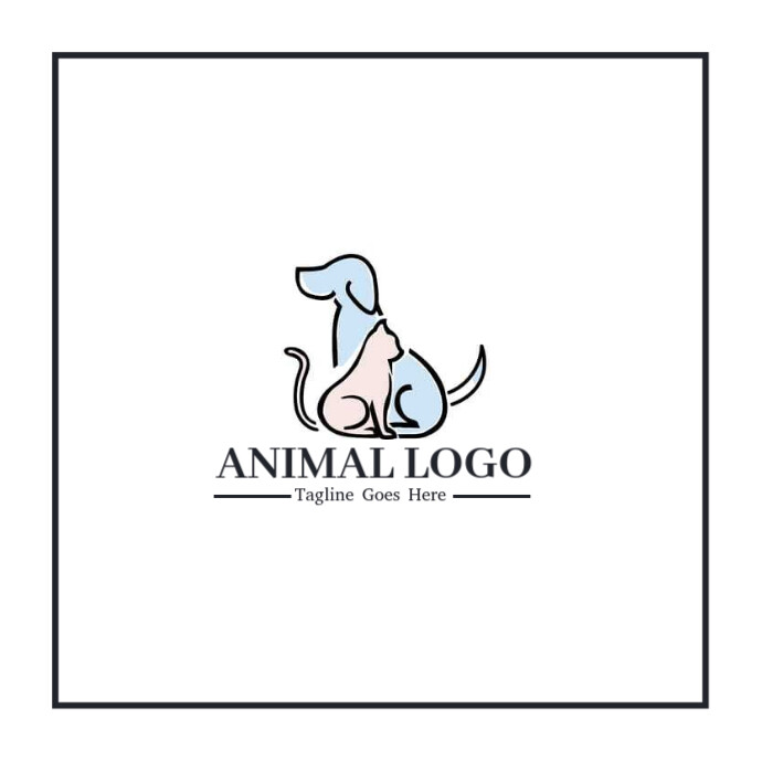 Plantilla de White Professional Animal Logo, Animal Logo, Animal Logo ...