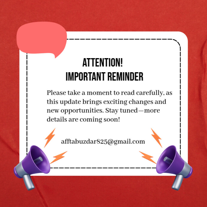 White Professional Announcement Instagram Post Template | PosterMyWall