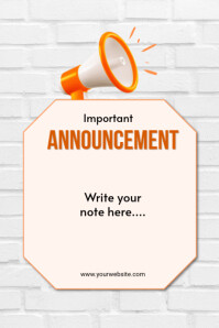 Announcement Template | PosterMyWall