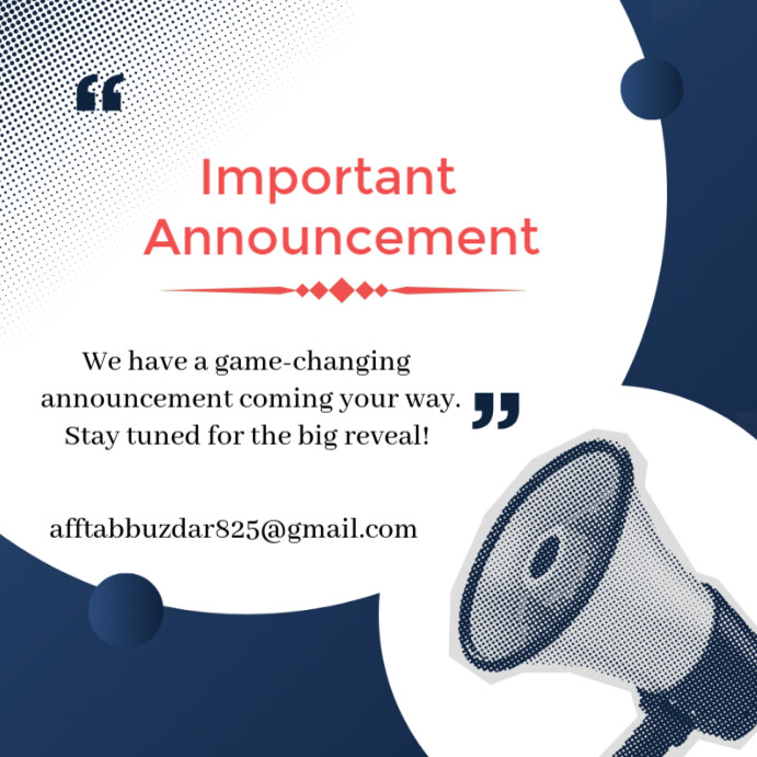 Copy of White Professional Announcement Templates Instagram Post ...