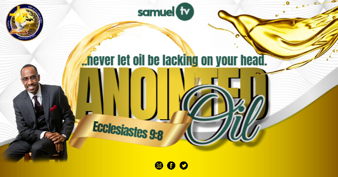 White Professional Anointing Oil Sticker Facebook Shared Image Template ...