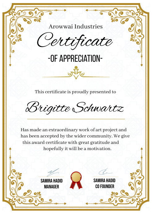 White Professional Appreciation Certificate Template | PosterMyWall