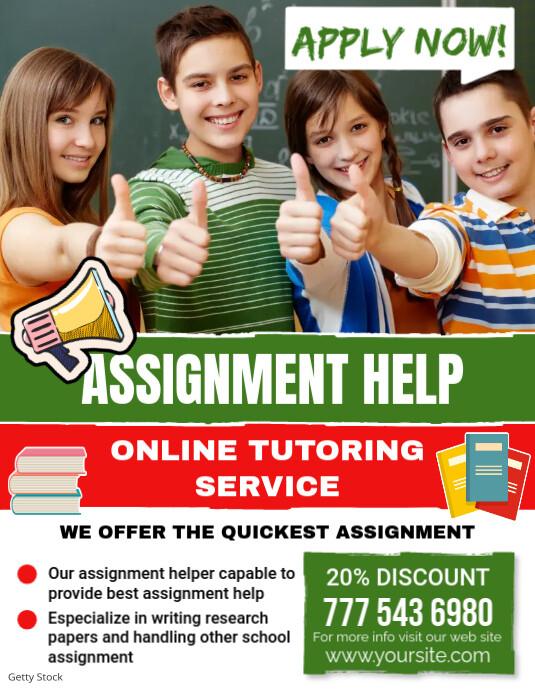 Copy of White Professional Assignment Help Flyer (us | PosterMyWall